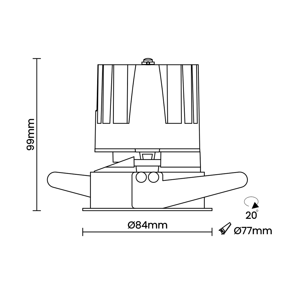 ProLed 75 PF - 15W | Abby Lighting